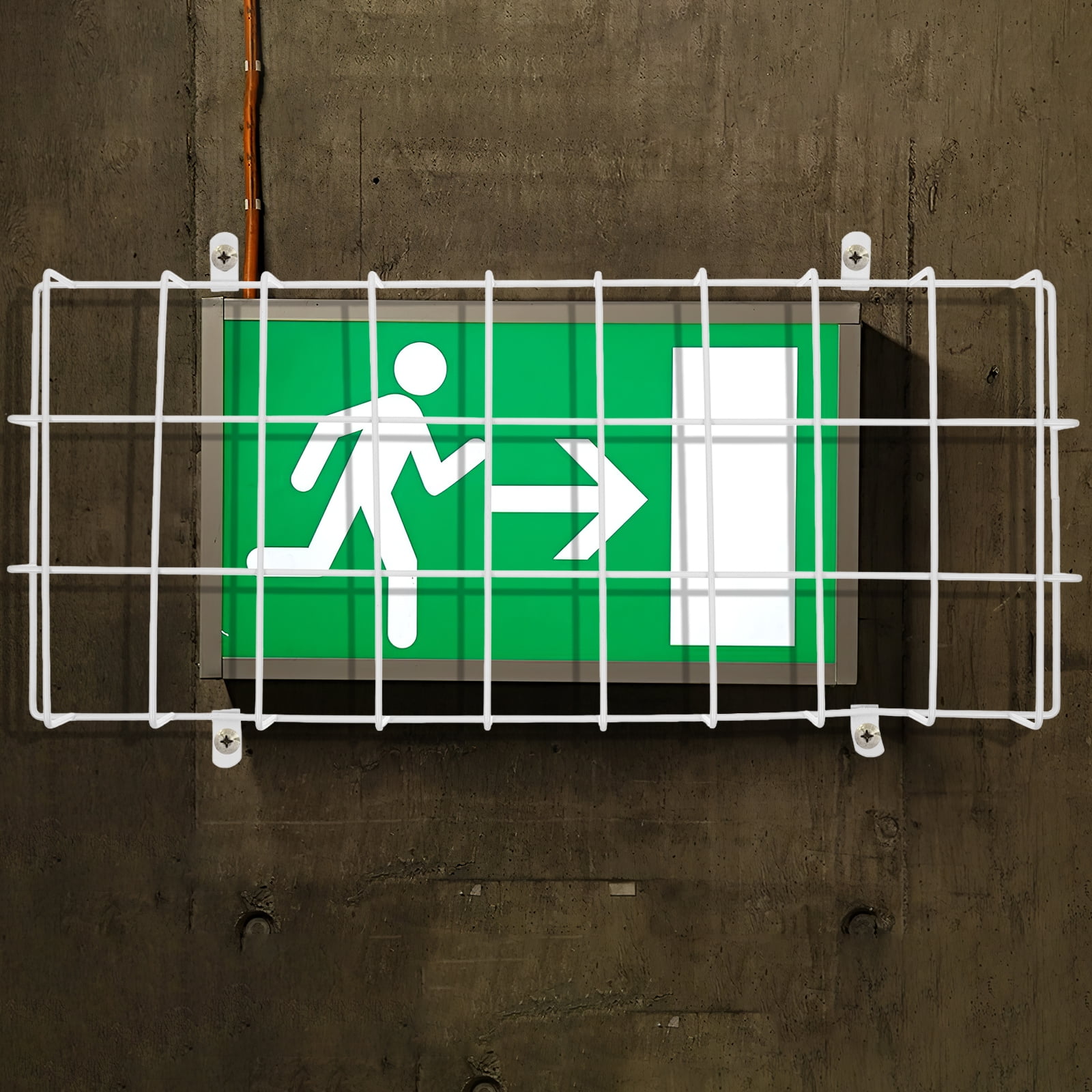 DIAEDGE Exit Sign Cage Guard For Gym Protective Cage Exit Sign ...