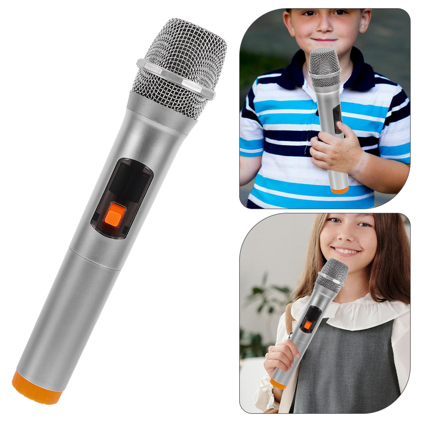DIAEDGE Fake Microphone Prop Pretend Play Microphone Prop Party ...