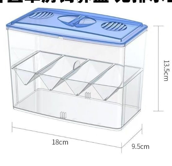 DIAEDGE Fish Isolation Box Aquarium Guppy Breeding Box Fish Nursery ...