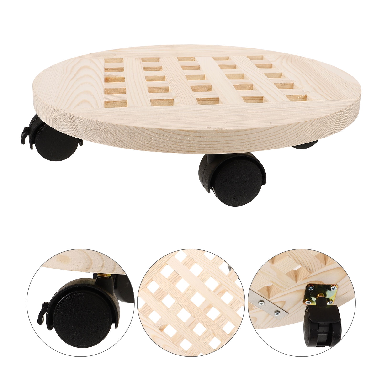 DIAEDGE Flower Pot Mobile Tray Mobile Flowerpot Tray Mobile Wheel ...