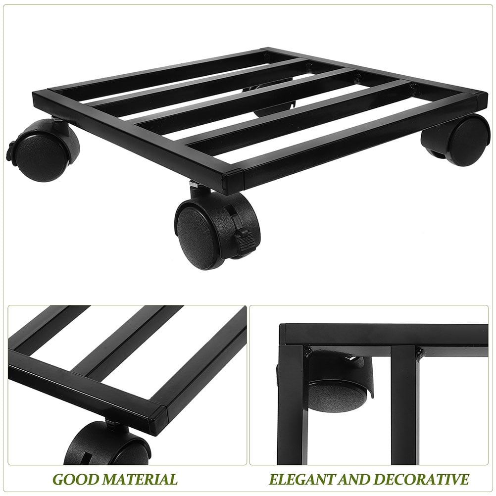 DIAEDGE Flowerpot Pallet Caster for Outdoor Indoor Flowerpot Holder ...