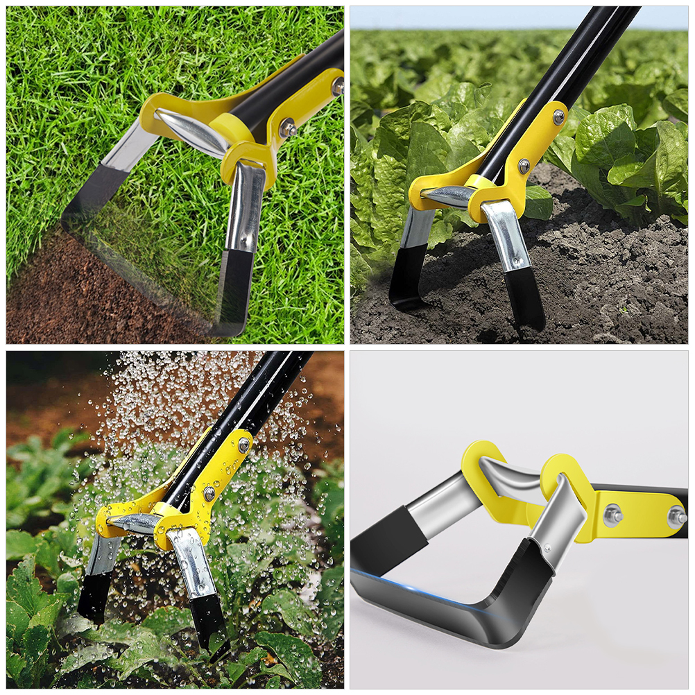 DIAEDGE Garden Hand Hoe Gardening Weed Hoe Metal Hoe Portable Small Hoe ...