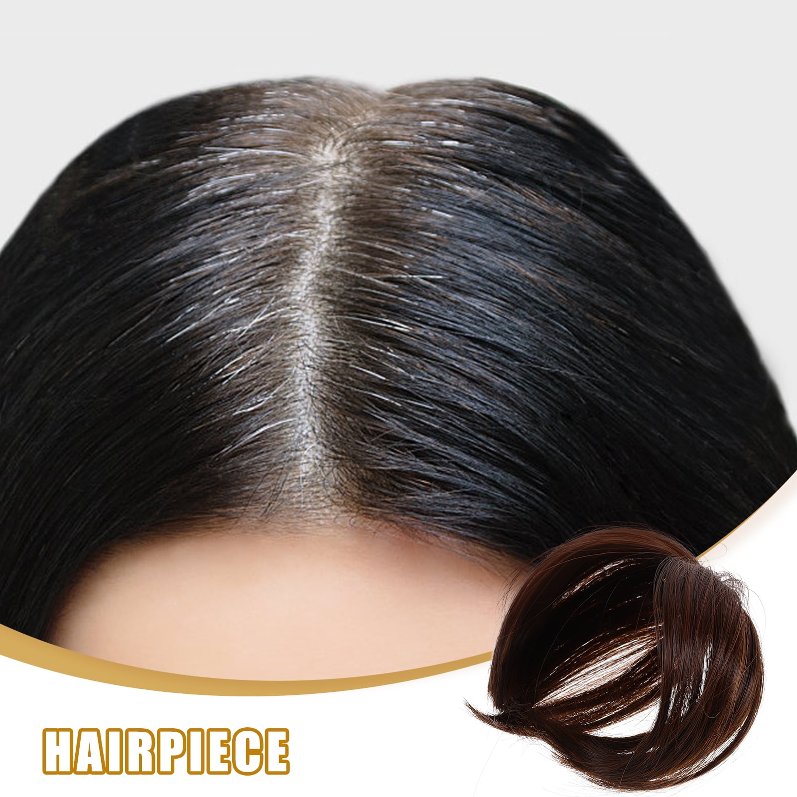 DIAEDGE Hair Piece Clip On Topper Thinning Hair Women Fiber Wiglet Clip ...