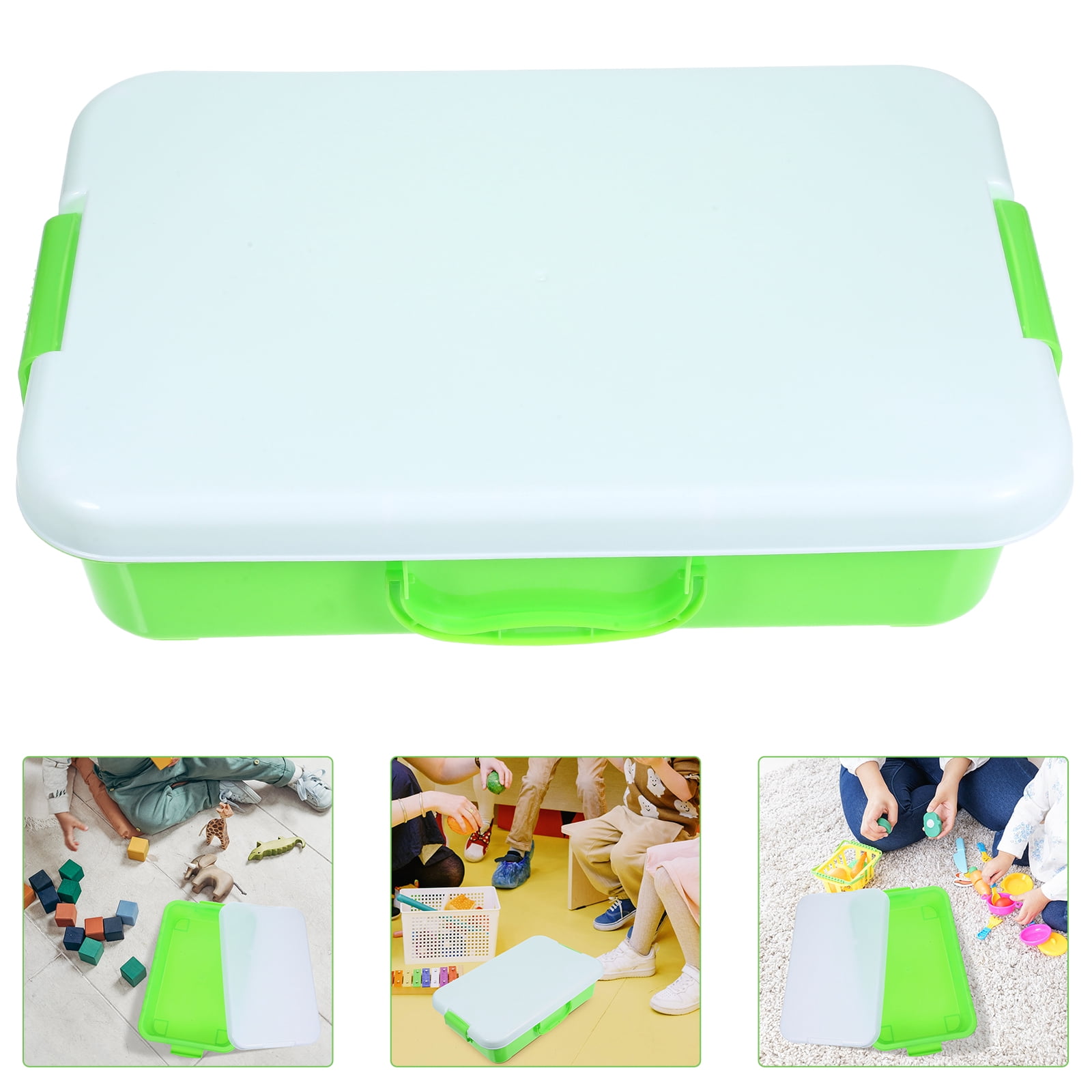 DIAEDGE Handheld Sandbox Sand Tray with Lid Portable Sandbox Small Toy ...