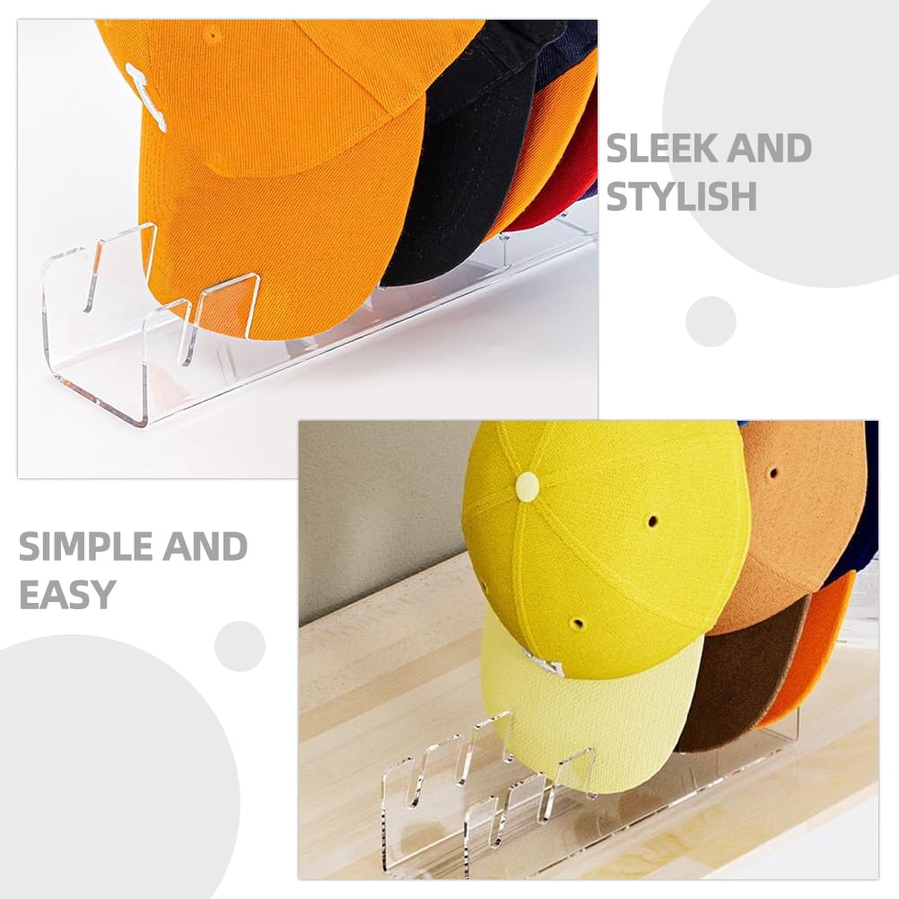 DIAEDGE Hat Rack Cap Rack Baseball Hat Storage Rack Hat Display Holder ...