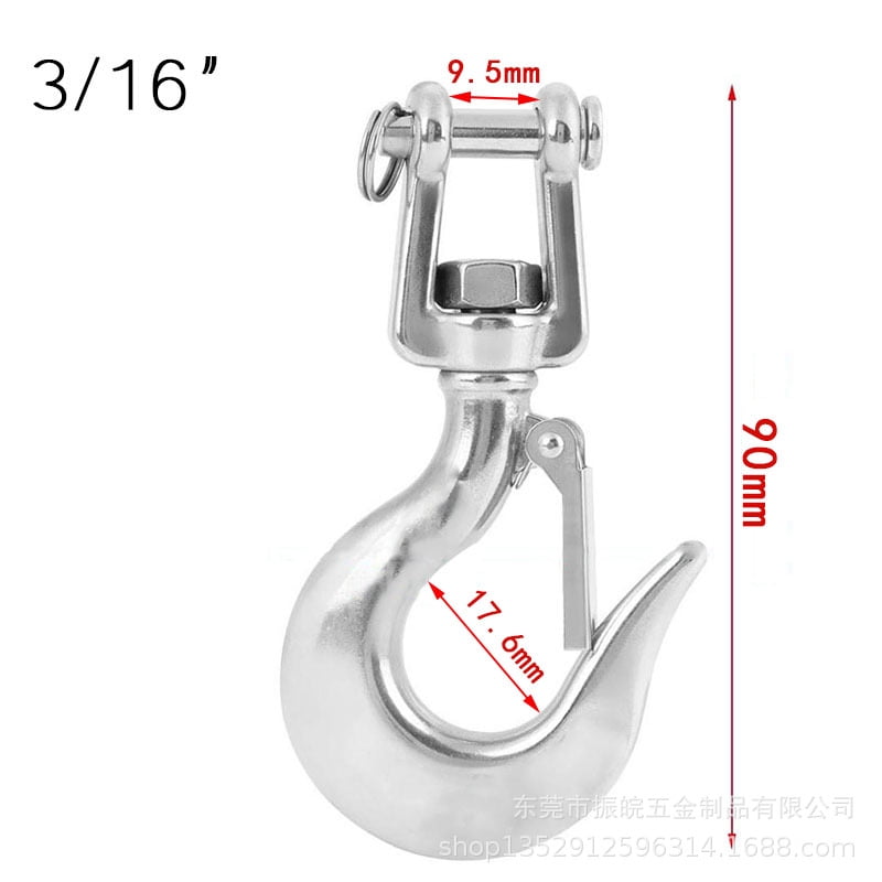SOPOTUTU Heavy Duty 304 Stainless Steel Chain Hook with 360 Degree ...
