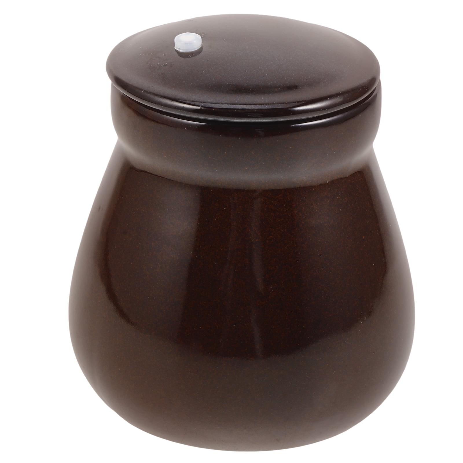 DIAEDGE Honey Pot Pottery Jar Ceramic Honey Jar Traditional Pickle Jars ...