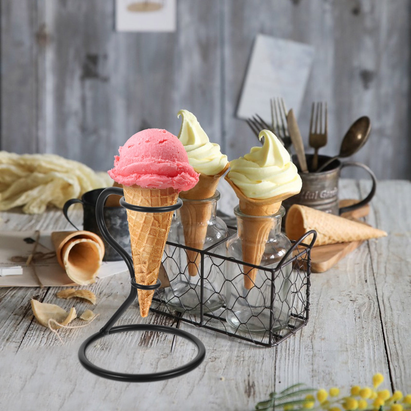 SOPOTUTU Metal Egg Cone Support Iron 1Pcs 5.1X3.9X3.9in - Walmart.com