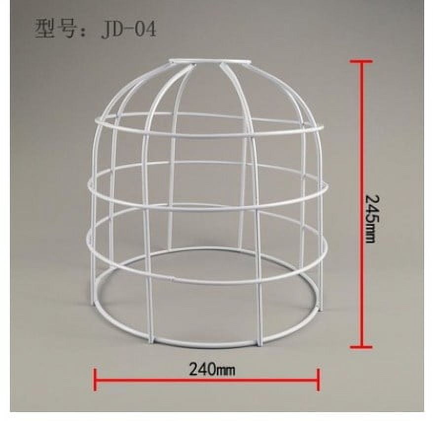 DIAEDGE Industrial Wire Lamp Guard DIY Vintage Style Light Cage Vintage ...