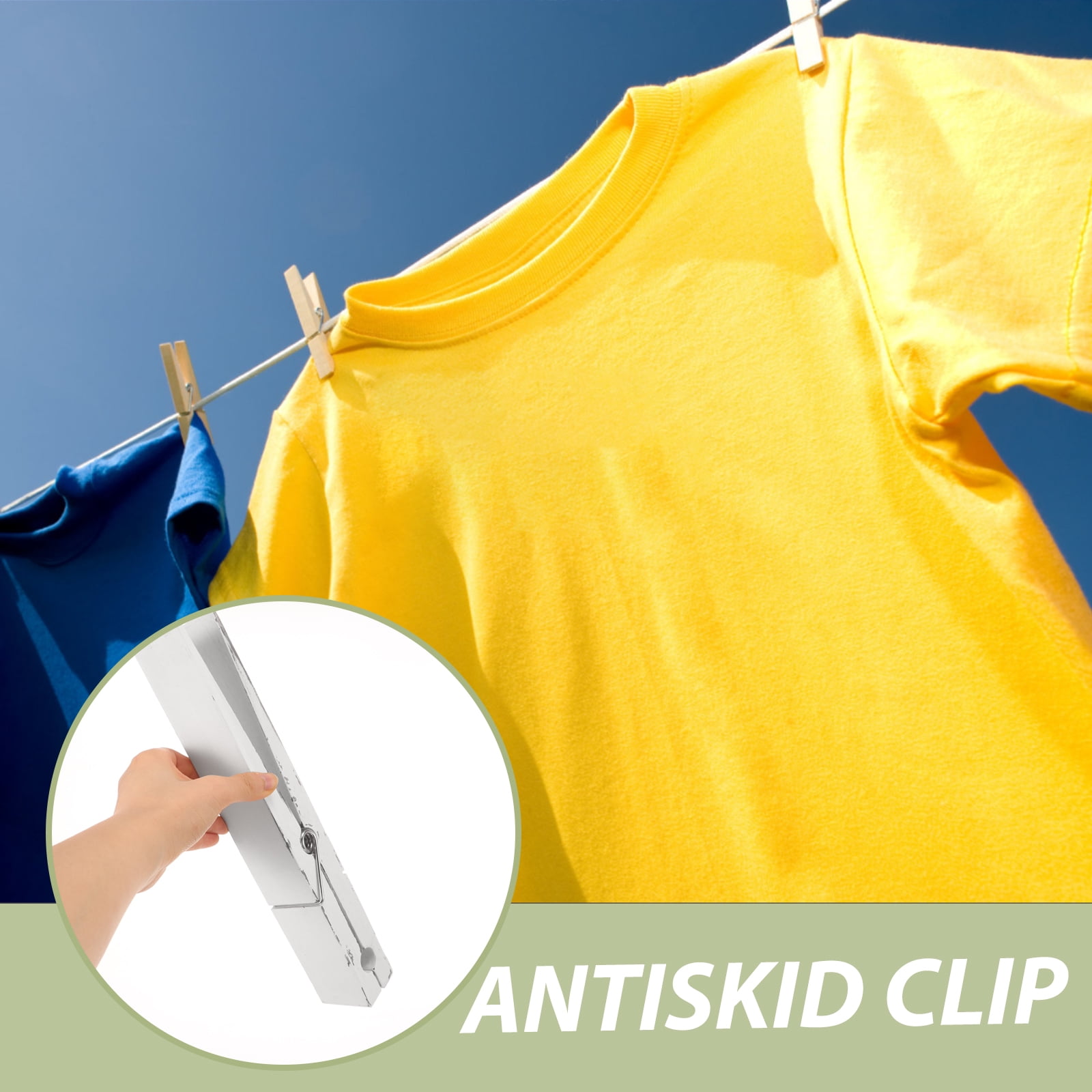 DIAEDGE Jumbo Clothespin Wooden Clothespin Towel Holder Giant Wooden ...