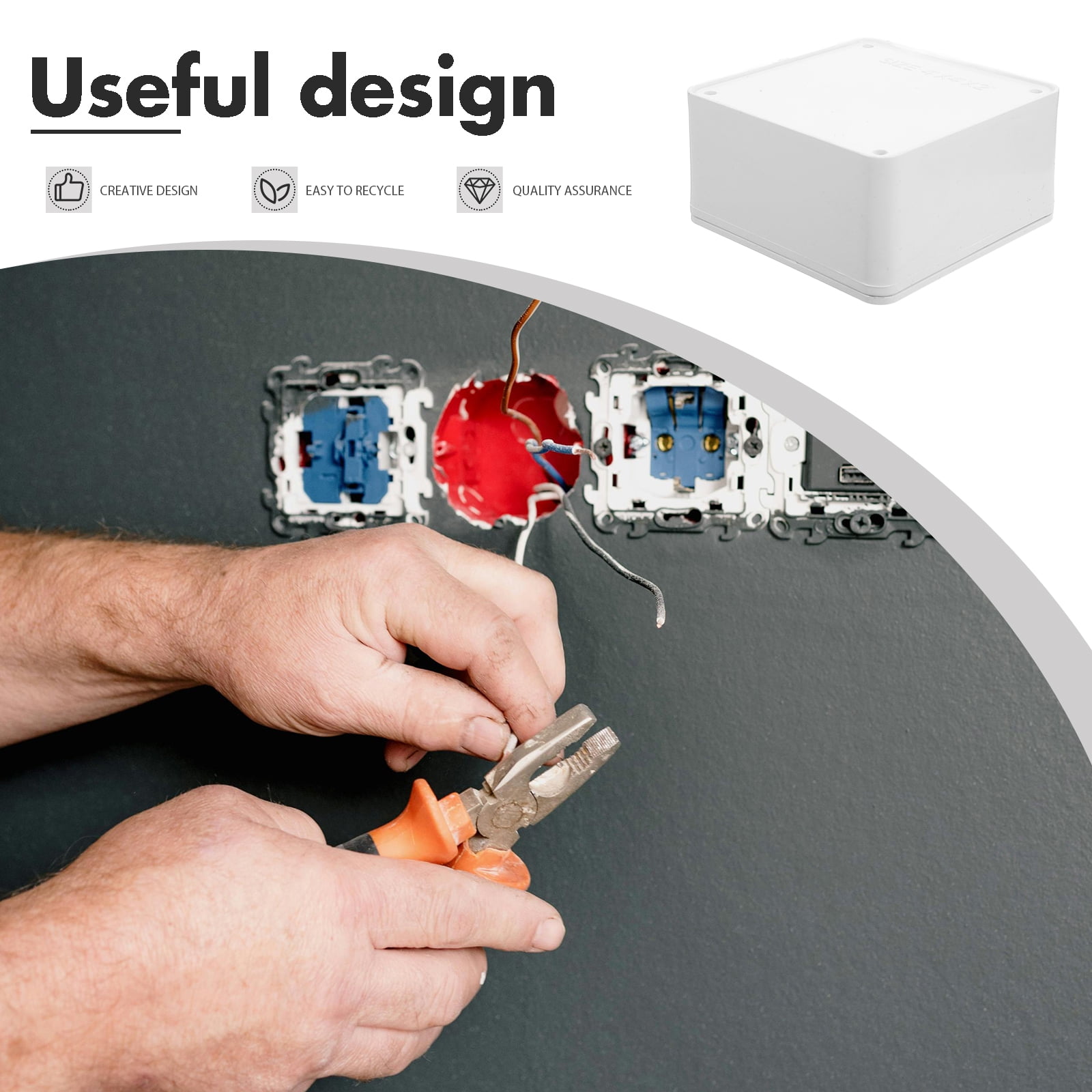 DIAEDGE Junction Box Plastic Electrical Enclosure Box Outdoor ...