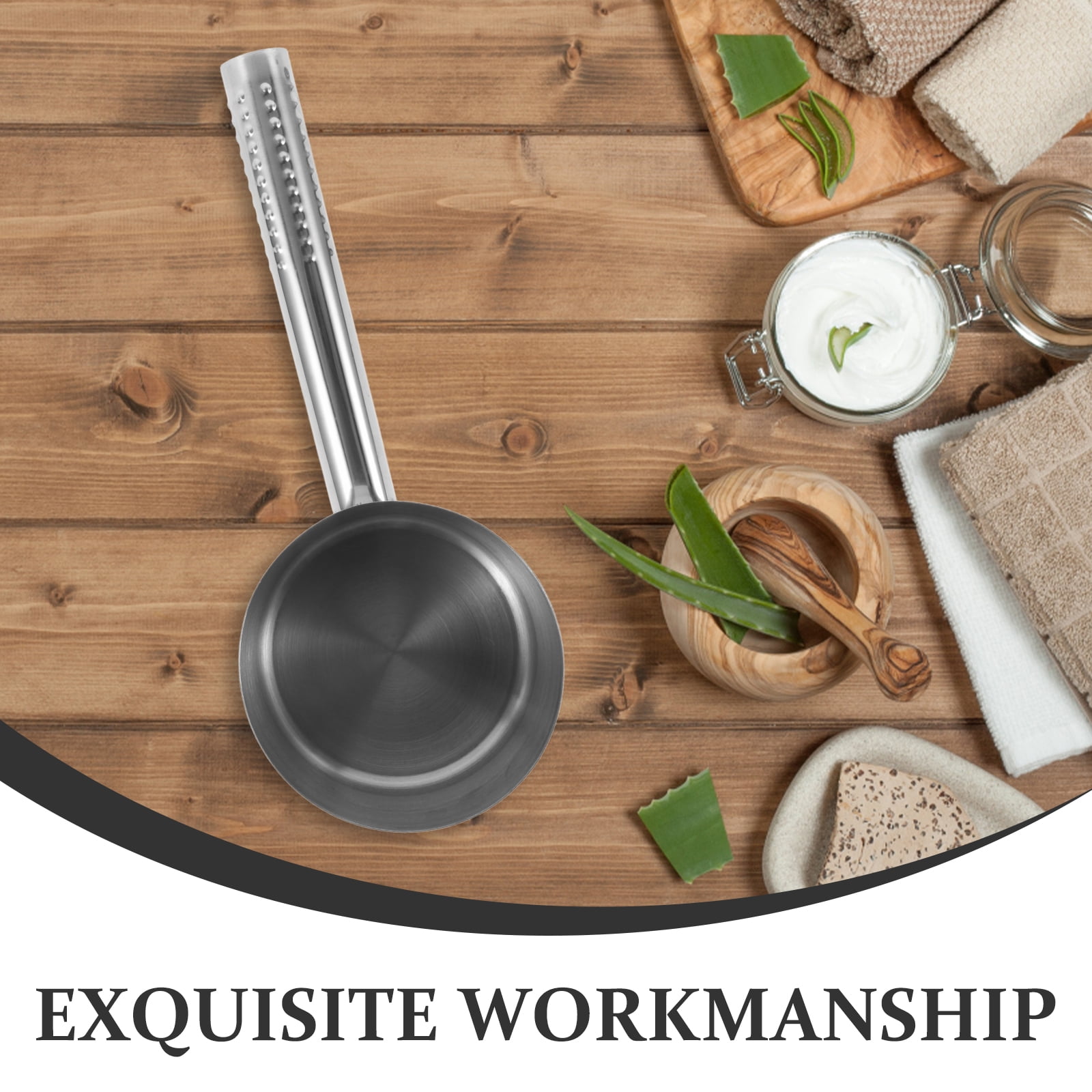 DIAEDGE Large Stainless Steel Water Ladle with Long Handle for Kitchen ...