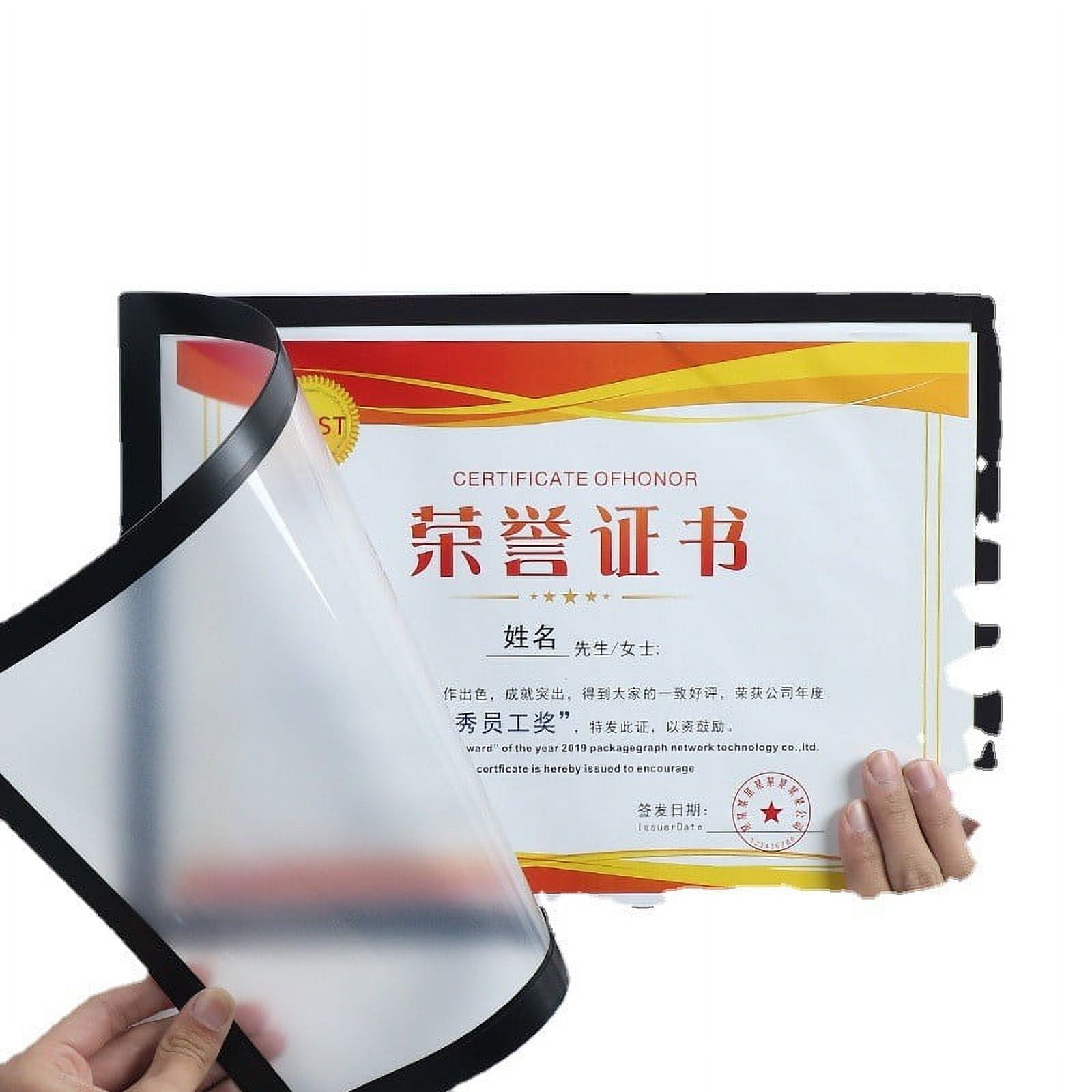 DIAEDGE Magnetic Document Frame Self Adhesive Magnetic Picture Display ...