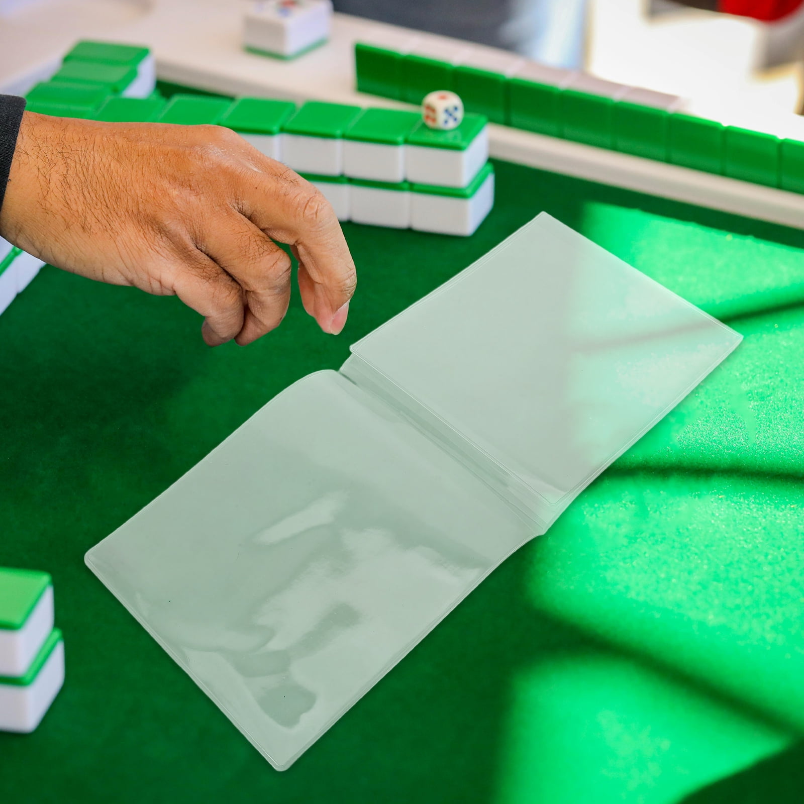 DIAEDGE Mahjong Card Score Card Cover Mahjong Card Holder Mahjong Play ...