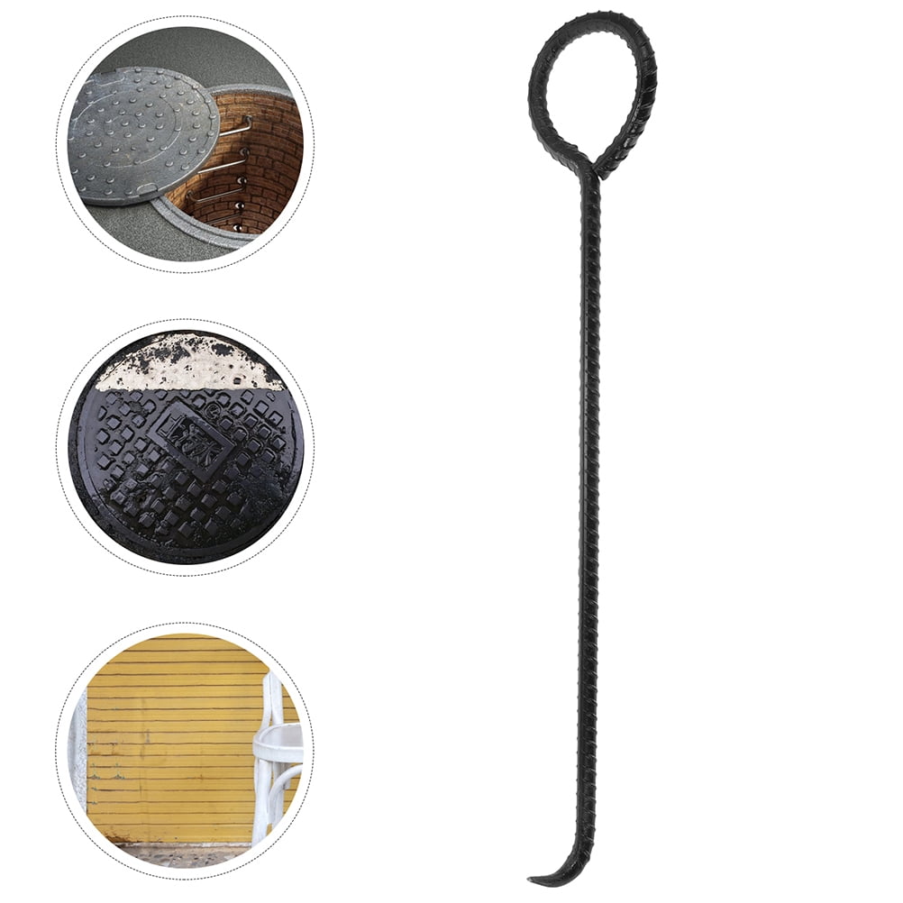 SOPOTUTU Drain Lifting Hooks Manhole Hook Black 1Pack - Walmart.com