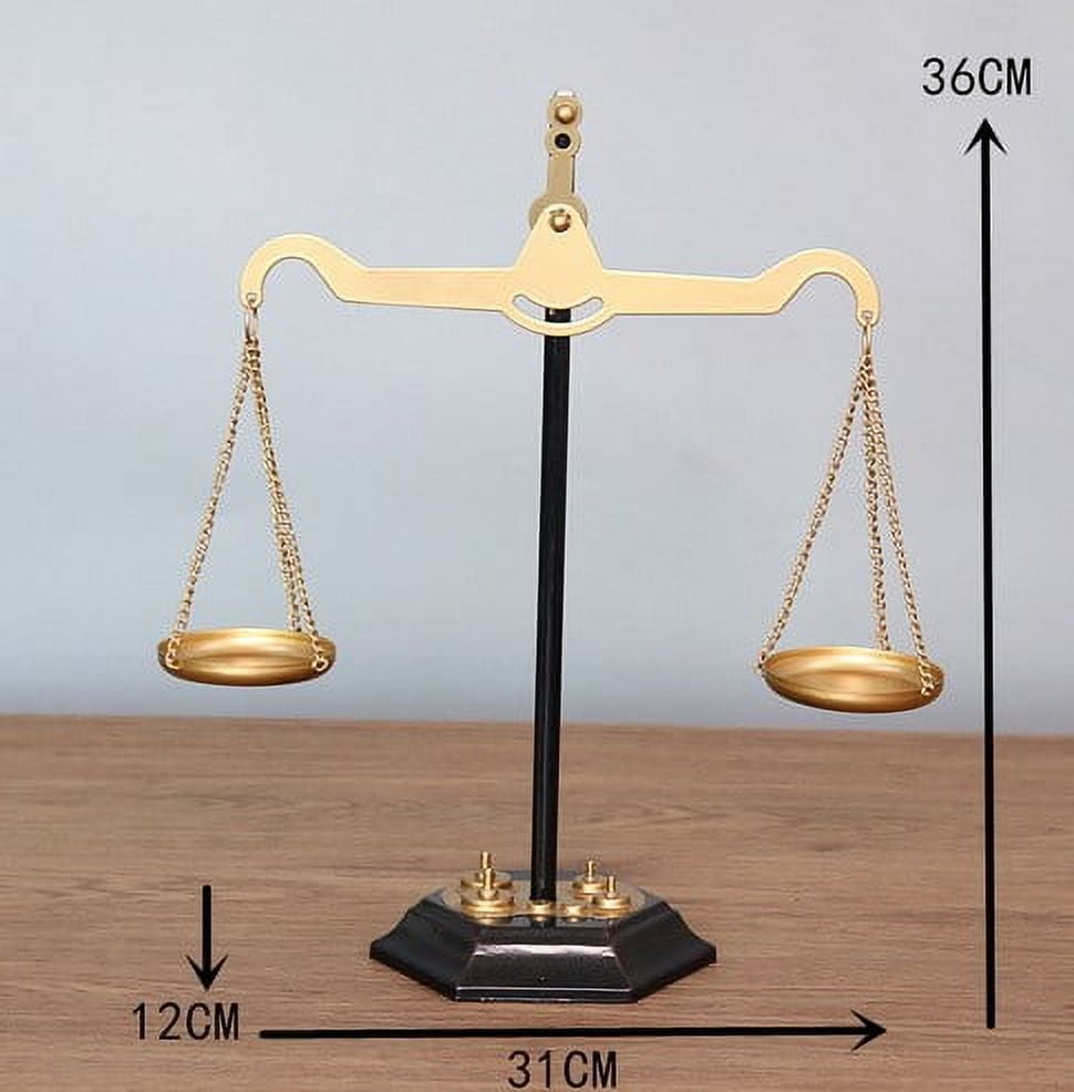 DIAEDGE Metal Tabletop Balance Scale Balancing Scale Decor Farmhouse ...