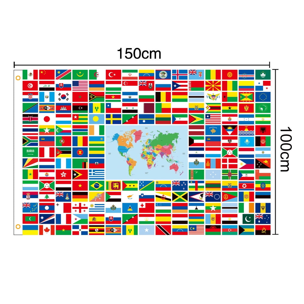 DIAEDGE National Flags Background World Flags Decoration Banner ...