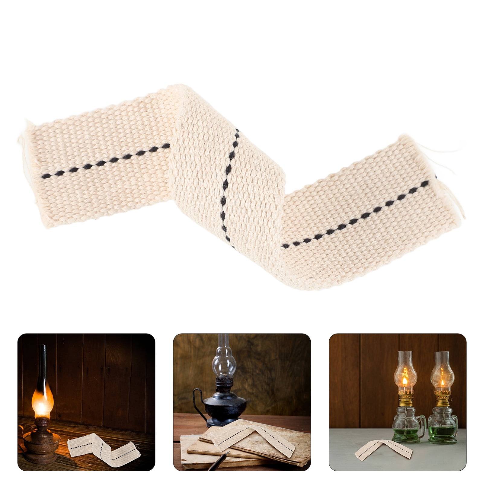 DIAEDGE Oil Lamp Wick Lamp Wick Lantern Wick Oil Lantern Wick Cotton ...