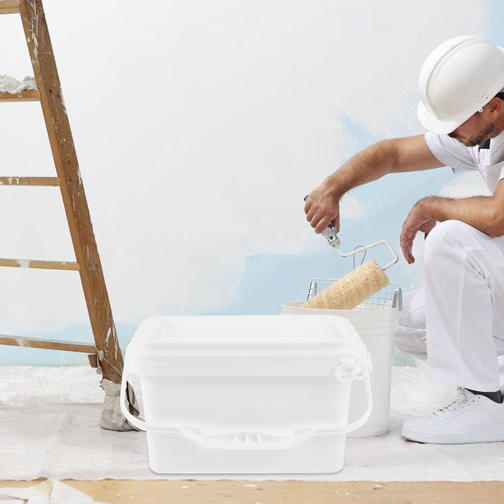 DIAEDGE Painting Bucket Paints Container with Cover and Handle Painting ...