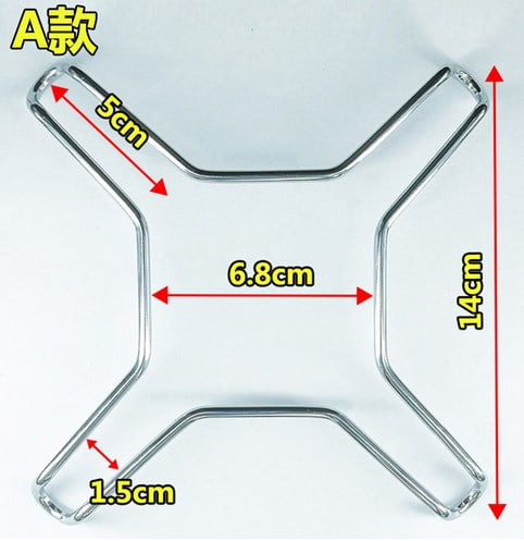 DIAEDGE Pan Stand Gas Hob Stand Accessories Stainless Steel Cooking ...