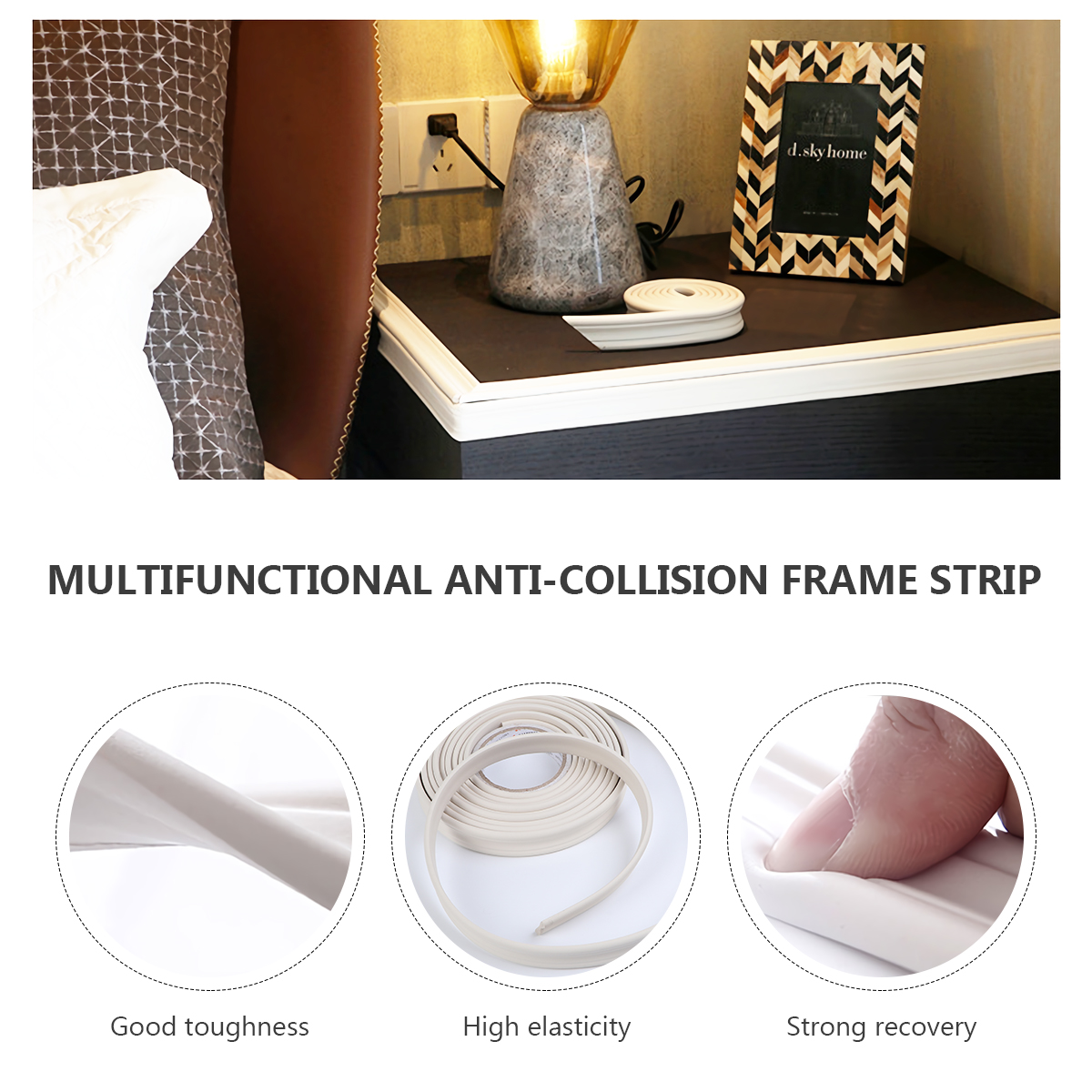 DIAEDGE Peel And Stick Wall Trim For Living Room Tv Background Flexible ...