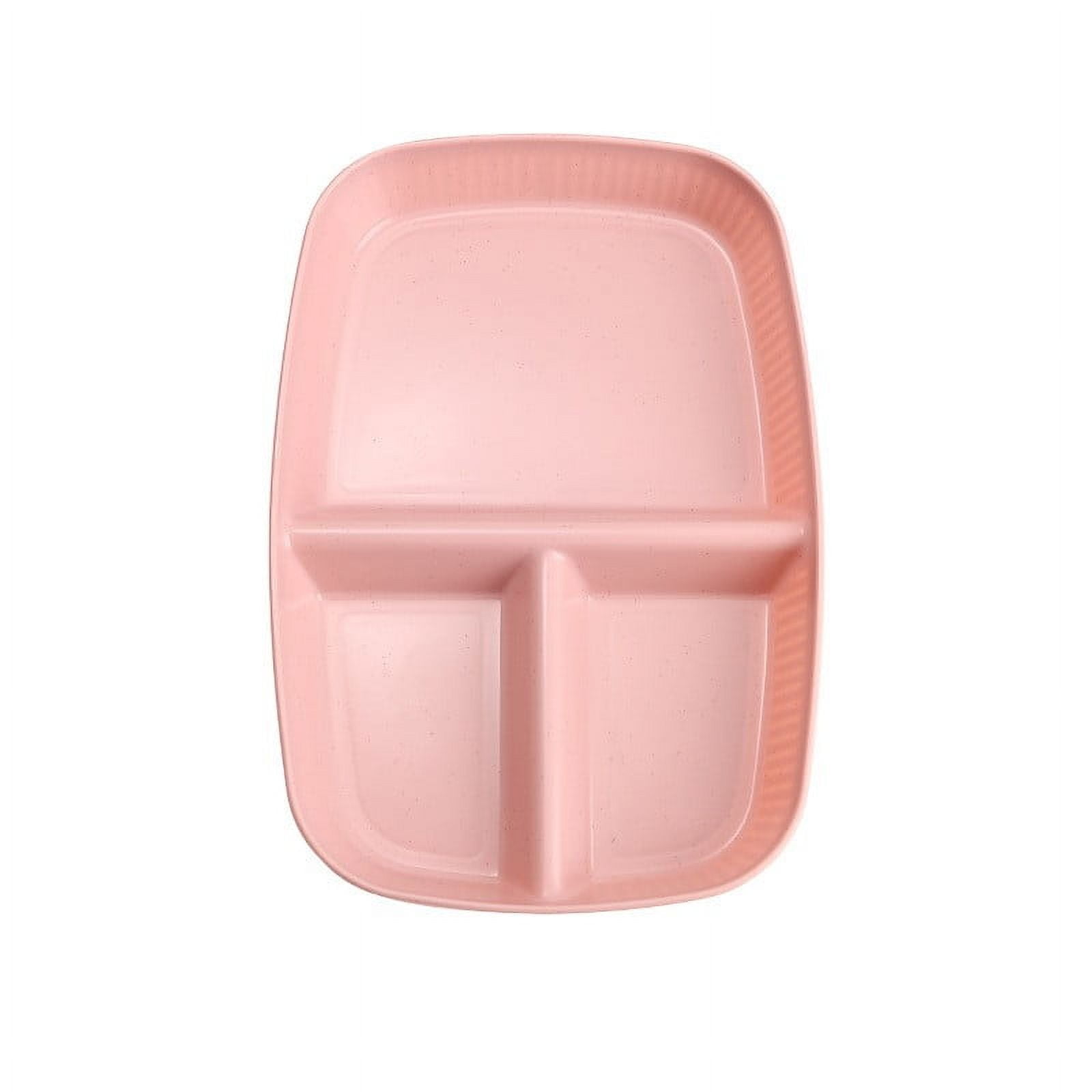 DIAEDGE Portion Control Plate Lunch Tray Divided Dinner Tray Salad ...