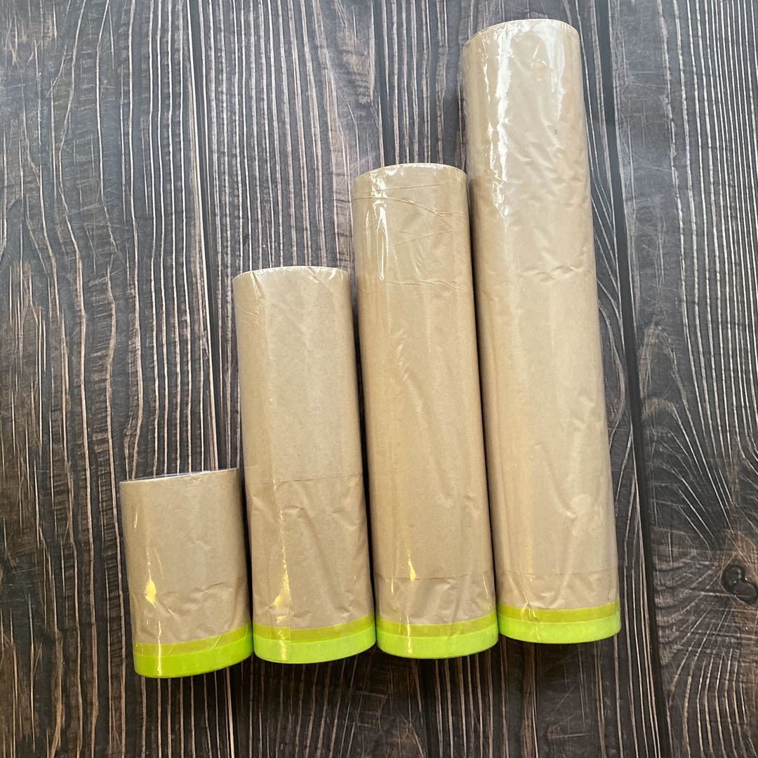 Pre-Taped Masking Paper For Painting Drape Painters Paper Paint ...