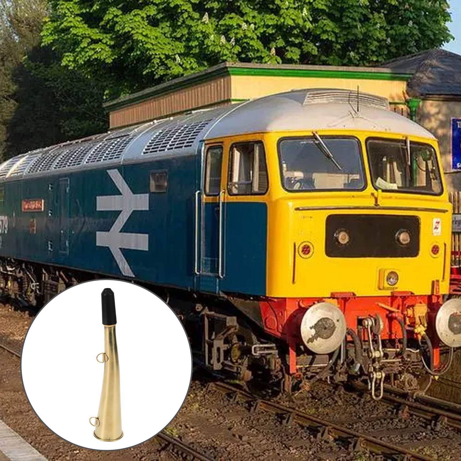 DIAEDGE Railway Horn Railway Horn Bell Railway Bugle Horn Practical ...