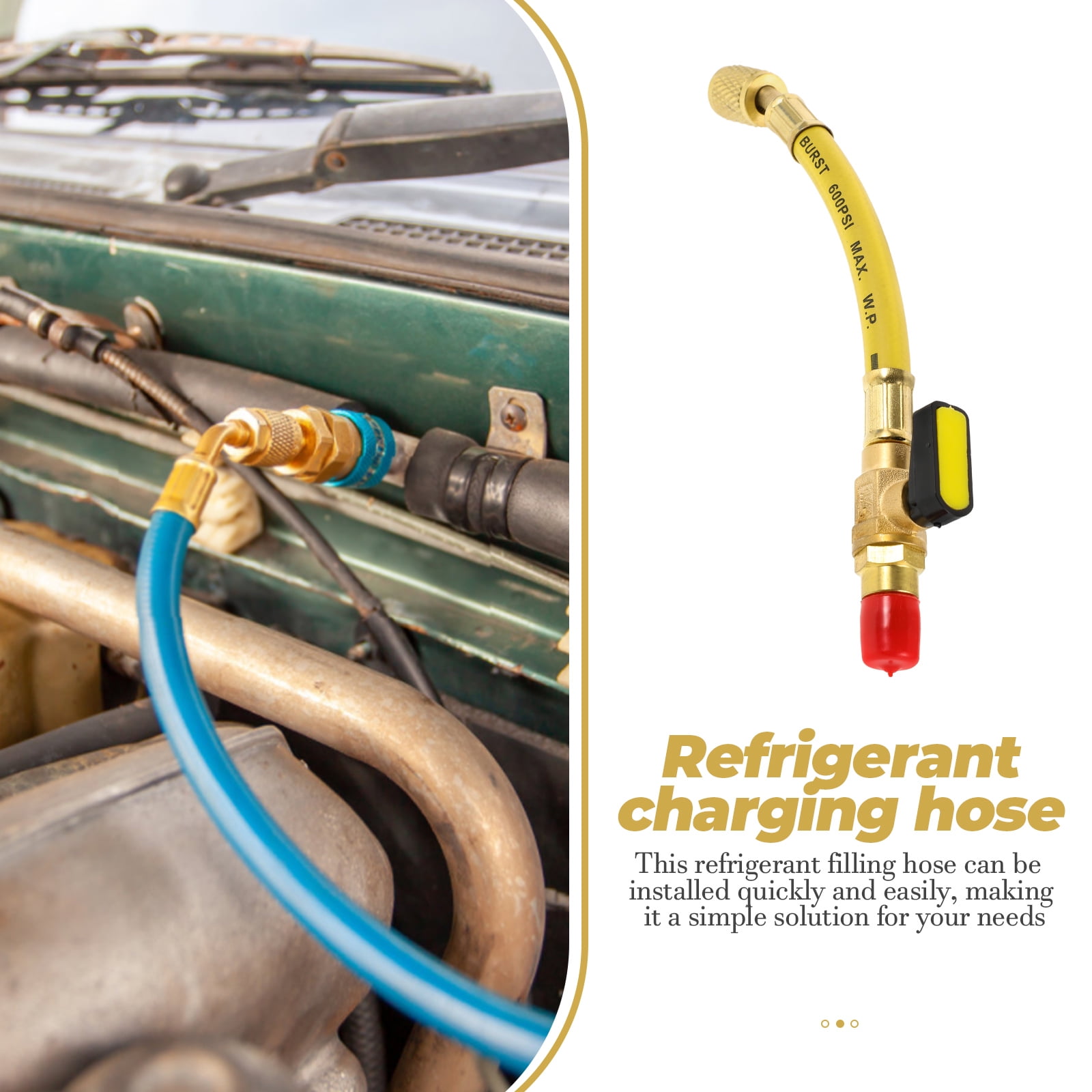 DIAEDGE Refrigerant Charging Hose Air Conditioner Refrigerant Charge ...