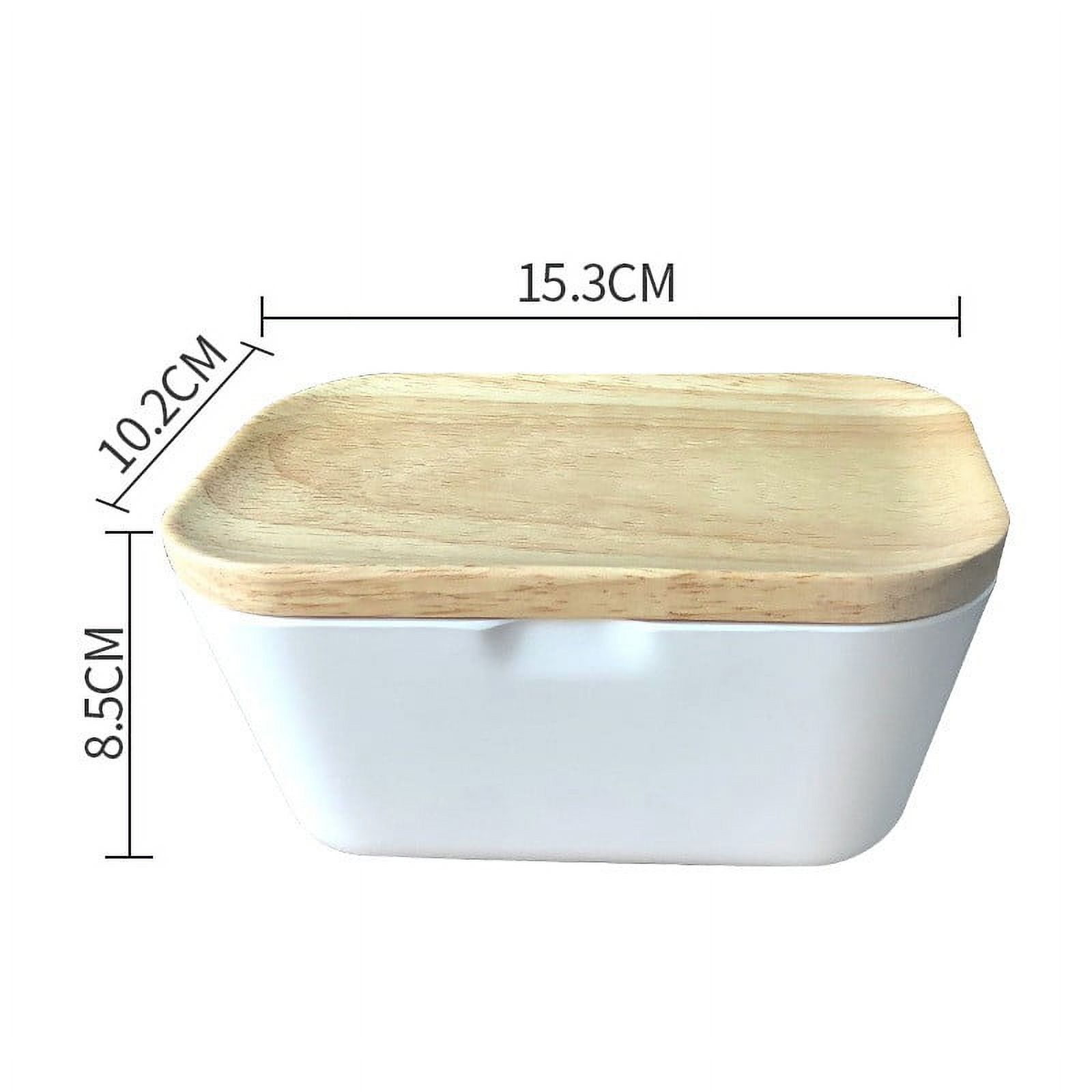 SOPOTUTU Butter Holder for Butter Storage Container Households White ...