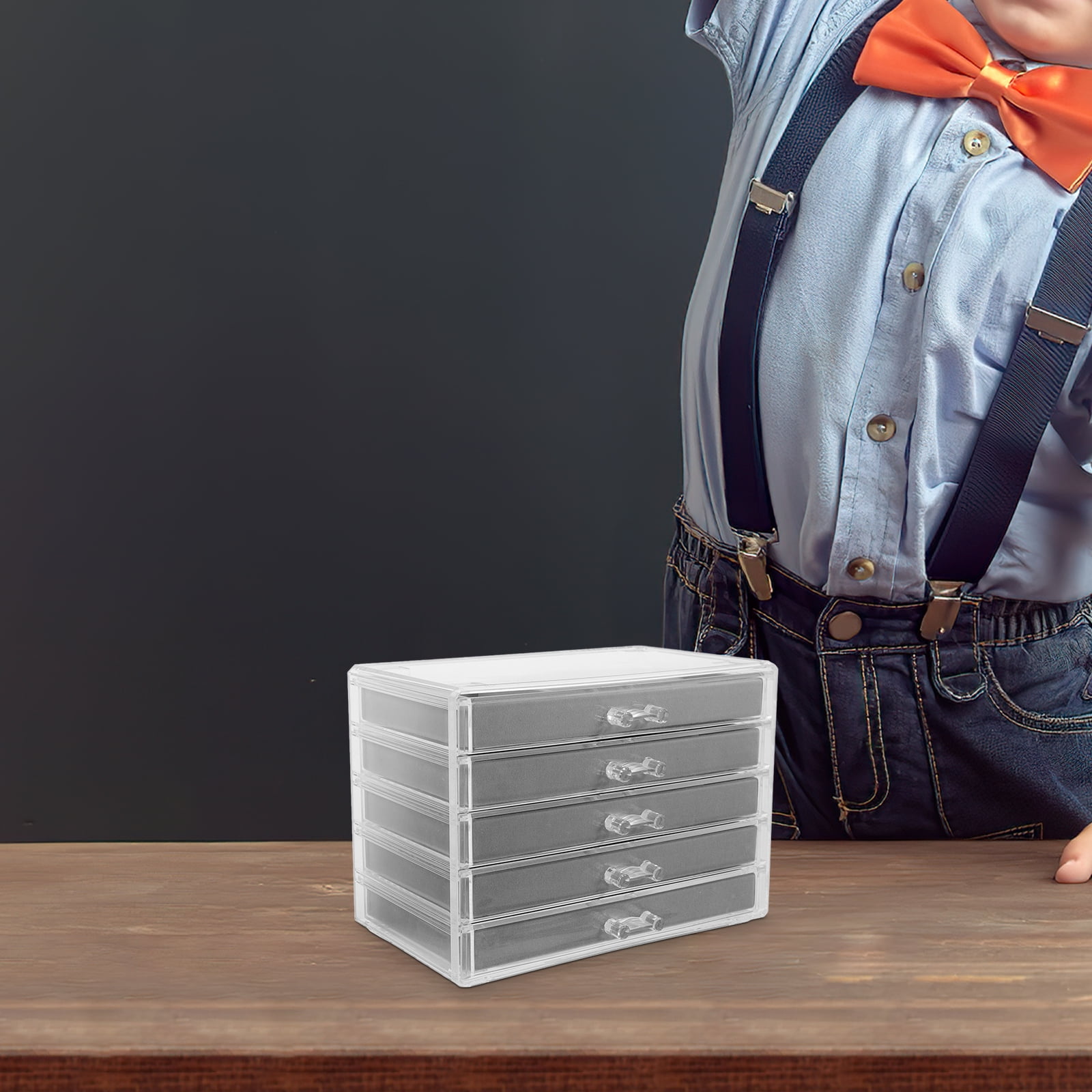 DIAEDGE Rock Collection Box Multi Grid Display Case Rock Storage Organizer Crystal Storage Case ...