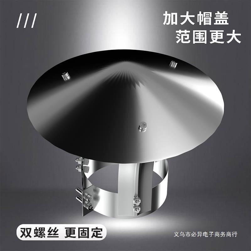 SOPOTUTU Flue Cap Rooftop Chimney Cap Silver Stainless Steel 1Set ...
