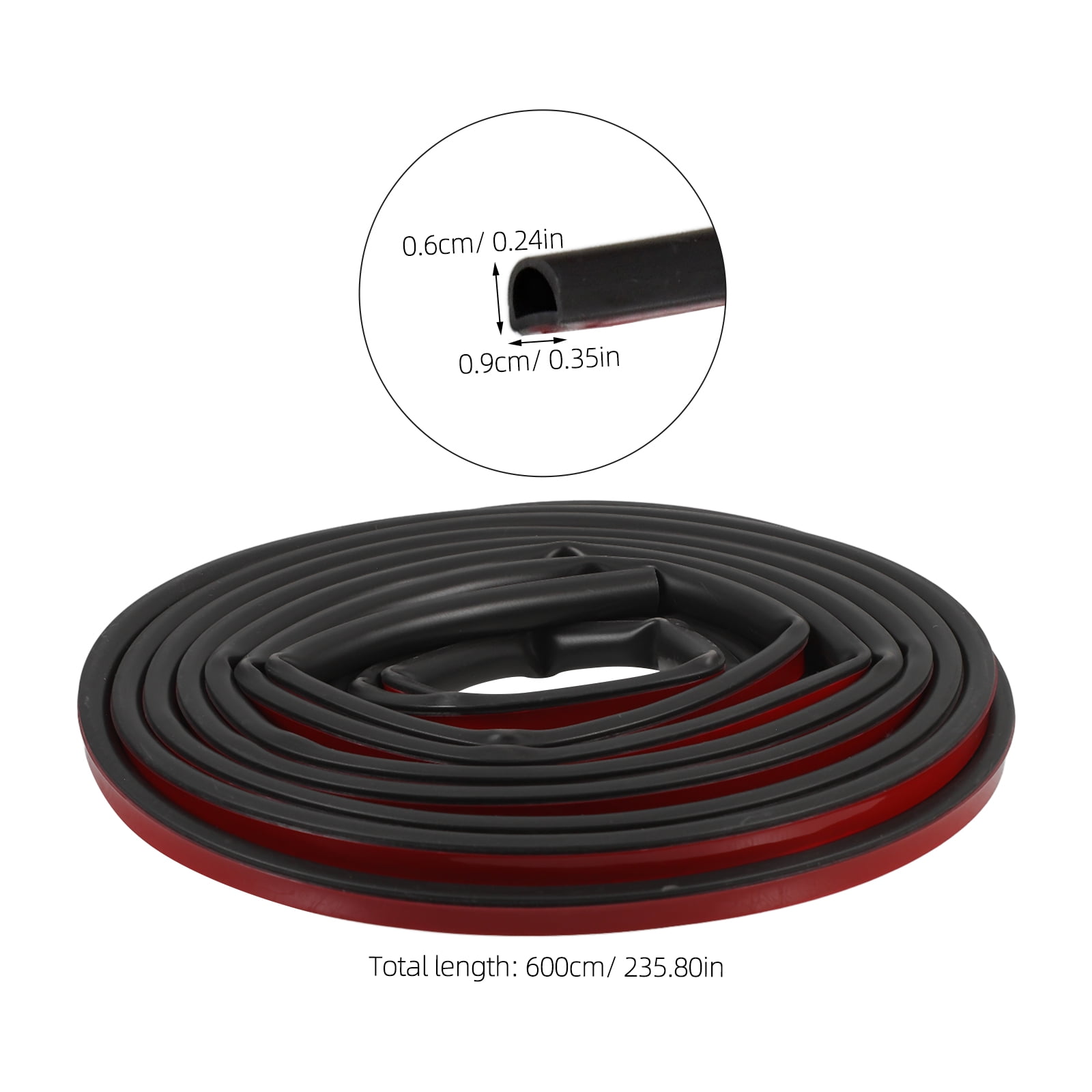 DIAEDGE Self Adhesive Door Seal Strip Silicone Weather Stripping Door ...