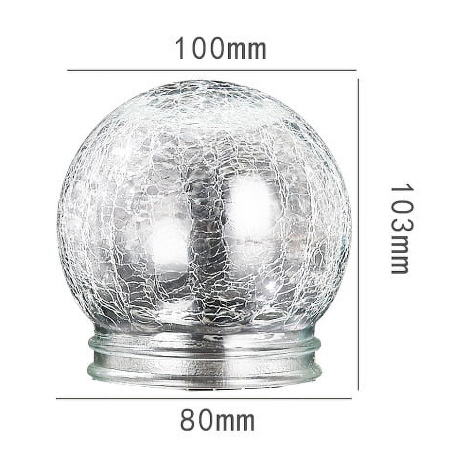 DIAEDGE Solar Globe Light Lampshade Glass Lawn Solar Light Cover ...