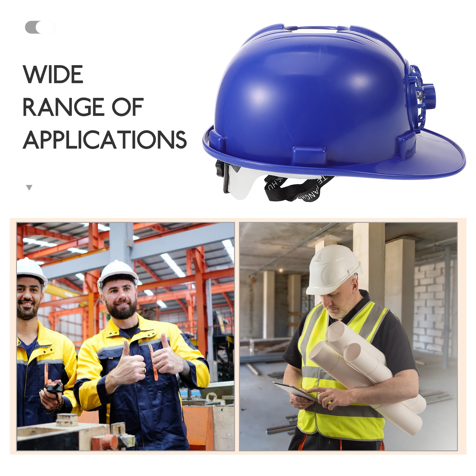 DIAEDGE Solar Helmet Construction Hard Hat Solar Fan Working Safety ...