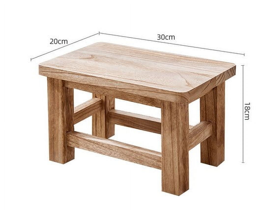 SOPOTUTU Solid Wood Step Stool for Home Use, Sturdy and Practical Multi ...
