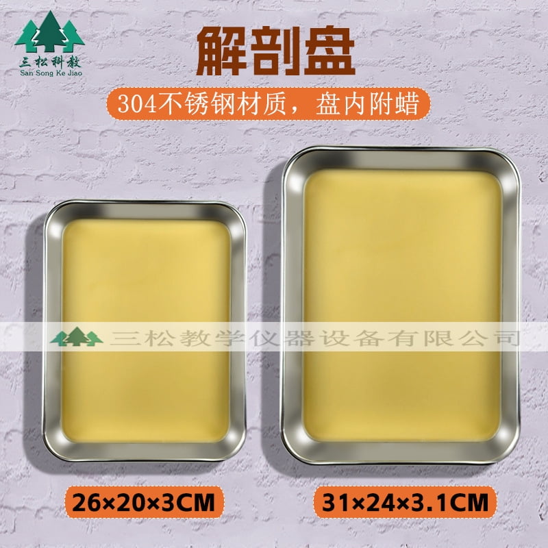 DIAEDGE Stainless Steel Dissection Tray with Wax Lining for Biology ...