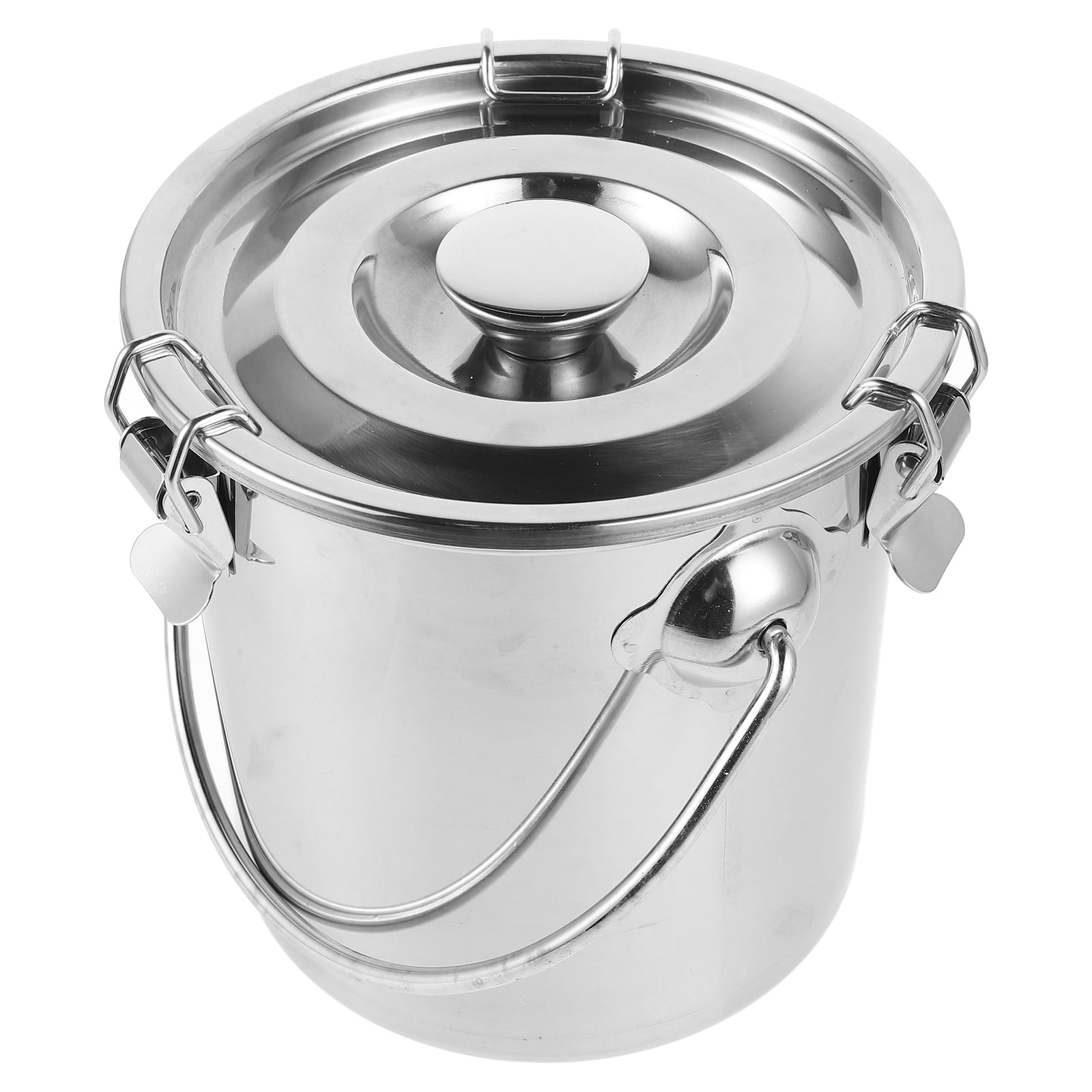DIAEDGE Stainless Steel Soup Bucket with Lid Airtight Coffee Canister ...