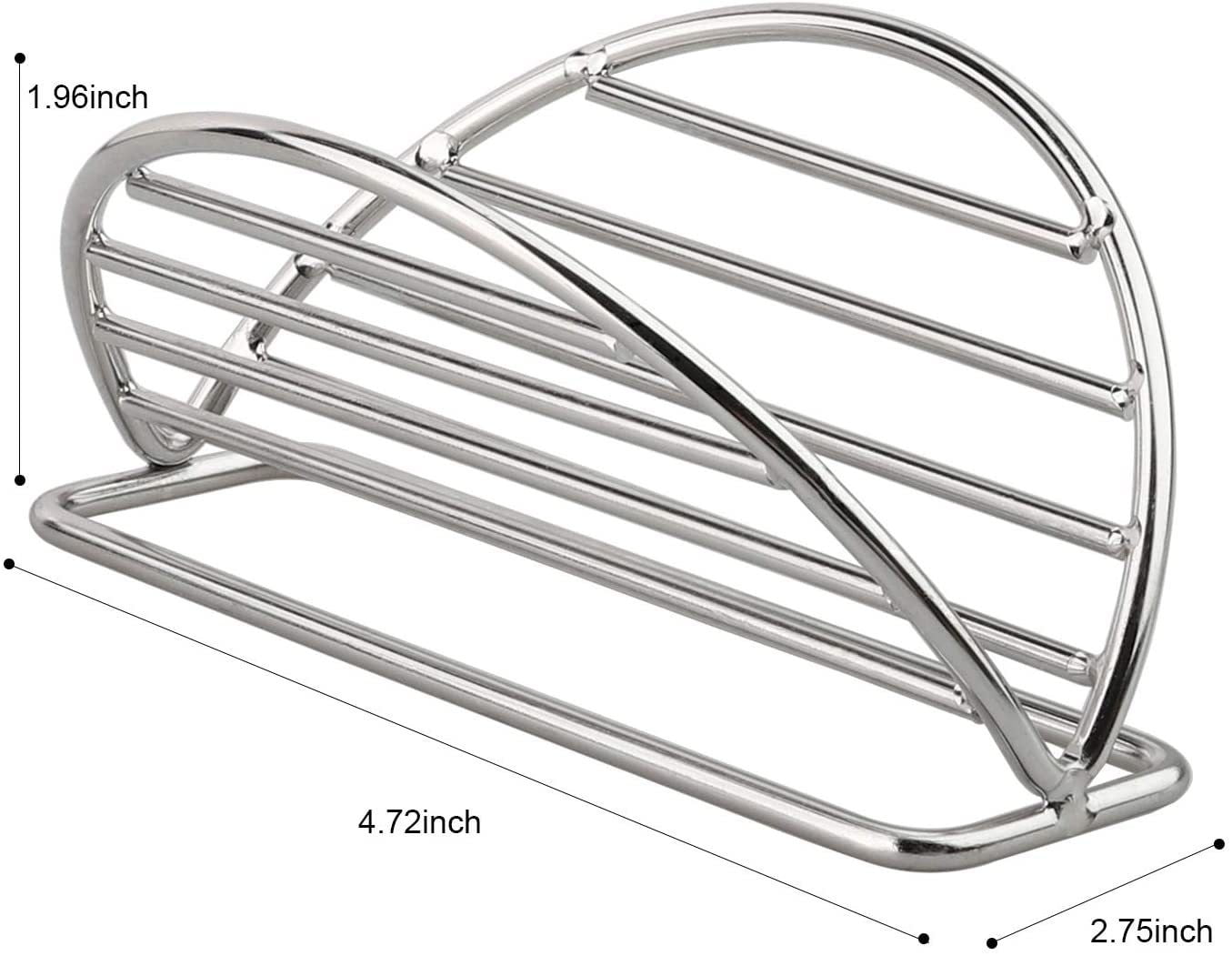 DIAEDGE Stainless Steel Taco Holder Stand Set For Air Fryer Oven Table ...