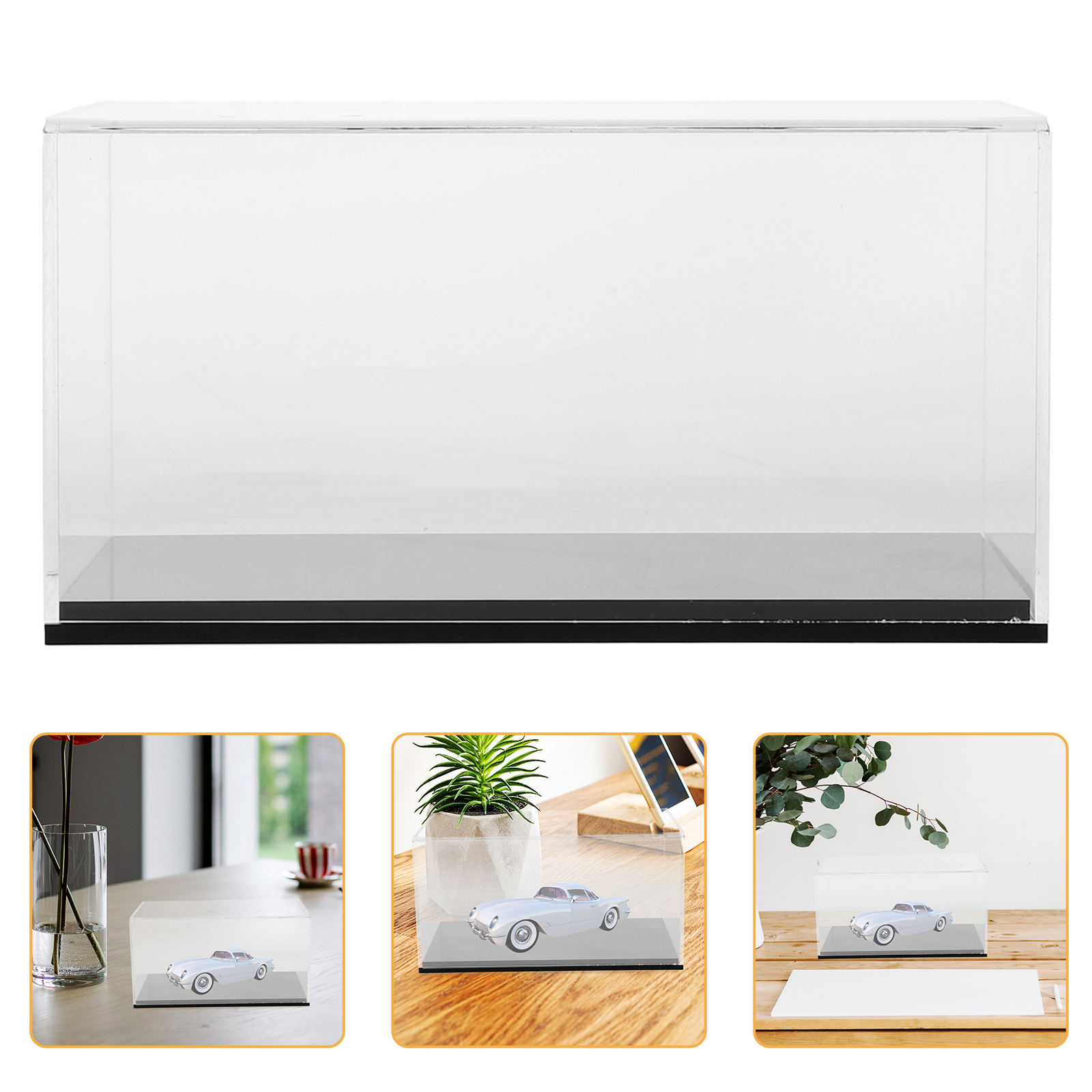 DIAEDGE Toy Car Display Organizer Box Toy Car Collection Box Model ...