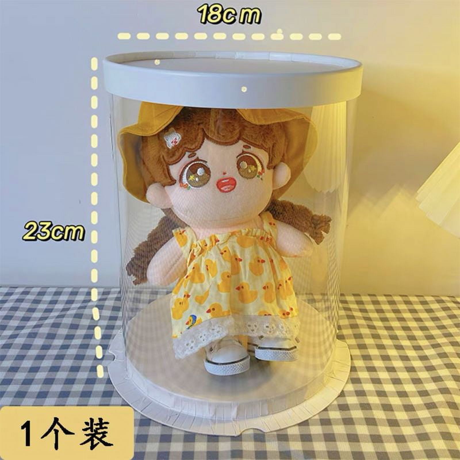 Toy Figure Displaying Case Displaying Cylinder Box Statue Display Case ...