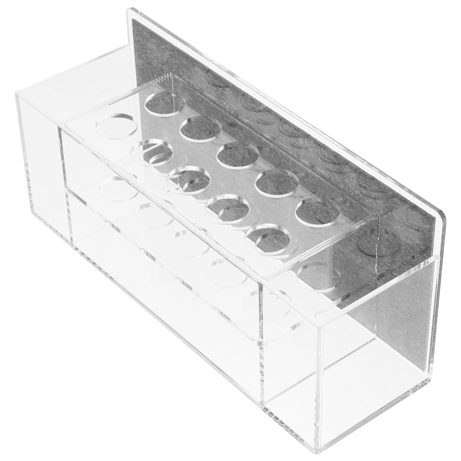 DIAEDGE Transparent Acrylic Pen Organizer 10 Slots Mark Pen Holder ...