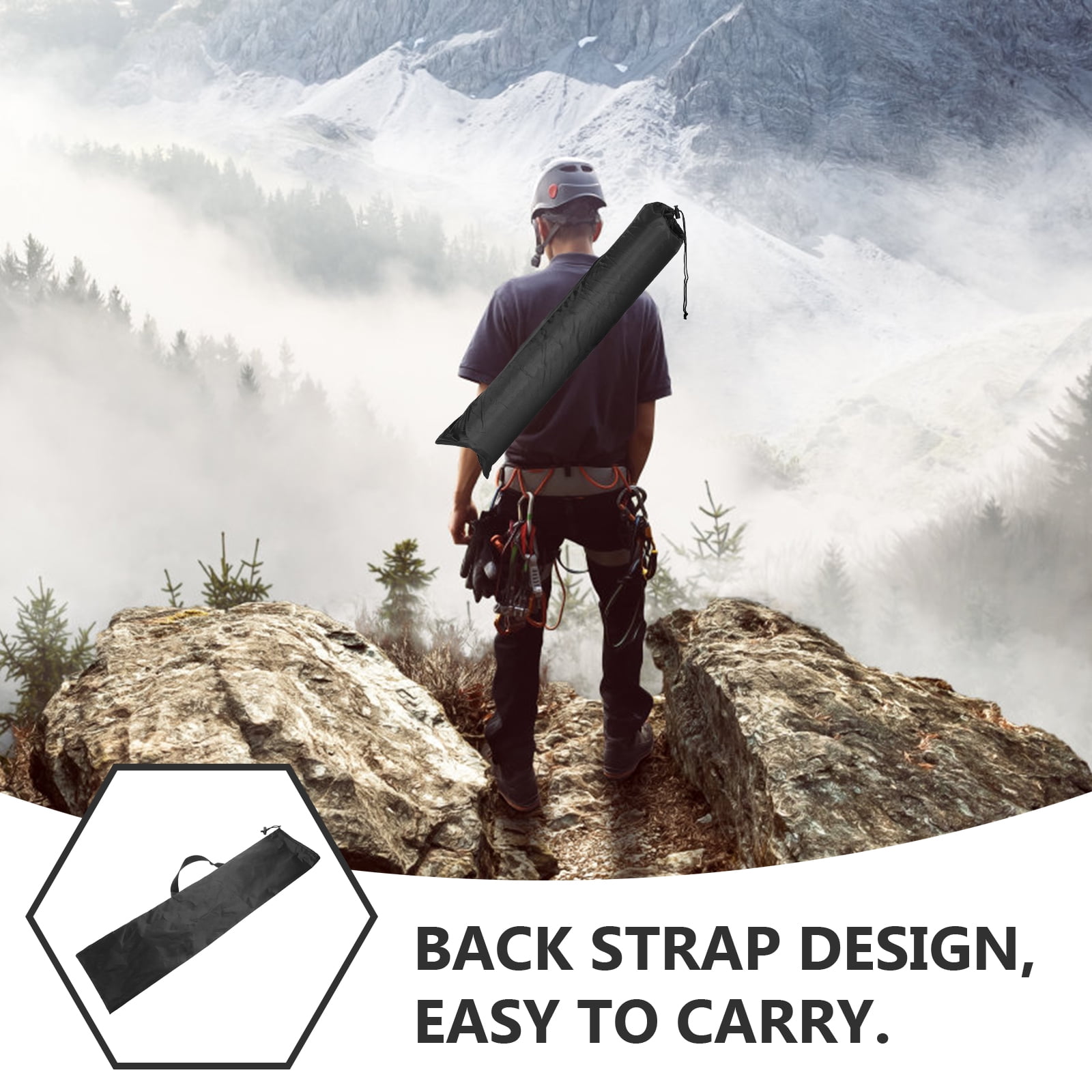 DIAEDGE Trekking Pole Carrying Bag Stuff Pouch Oxford Fabric Walking ...