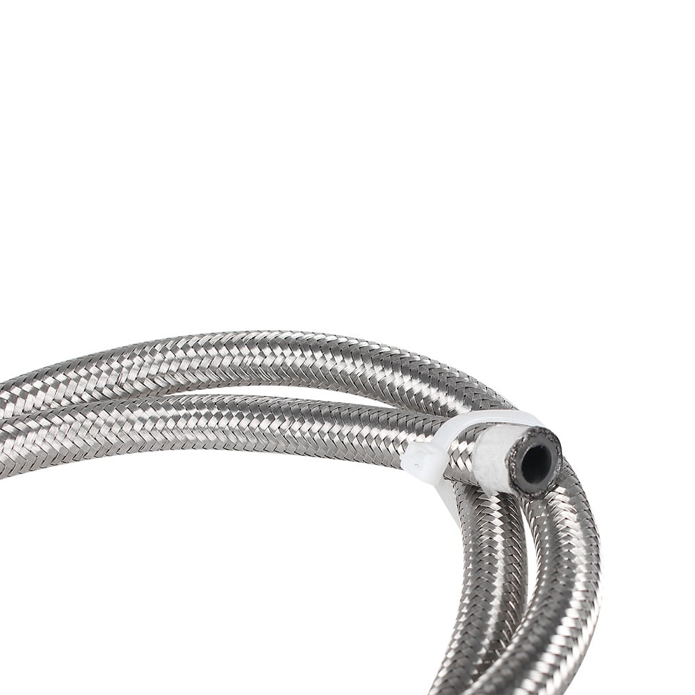 DIAEDGE Universal An6 Fuel Line Hose Nylon Braided Stainless Steel Fuel ...