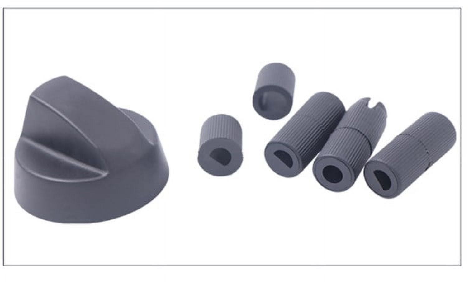 DIAEDGE Universal Black Control Knobs Replacement With 5 Adapters For ...