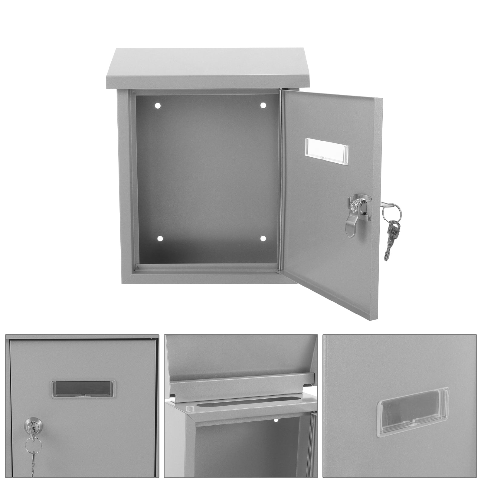 DIAEDGE Wall Mounted Mailbox Vintage Post Box Letter Mailbox Suggestion ...