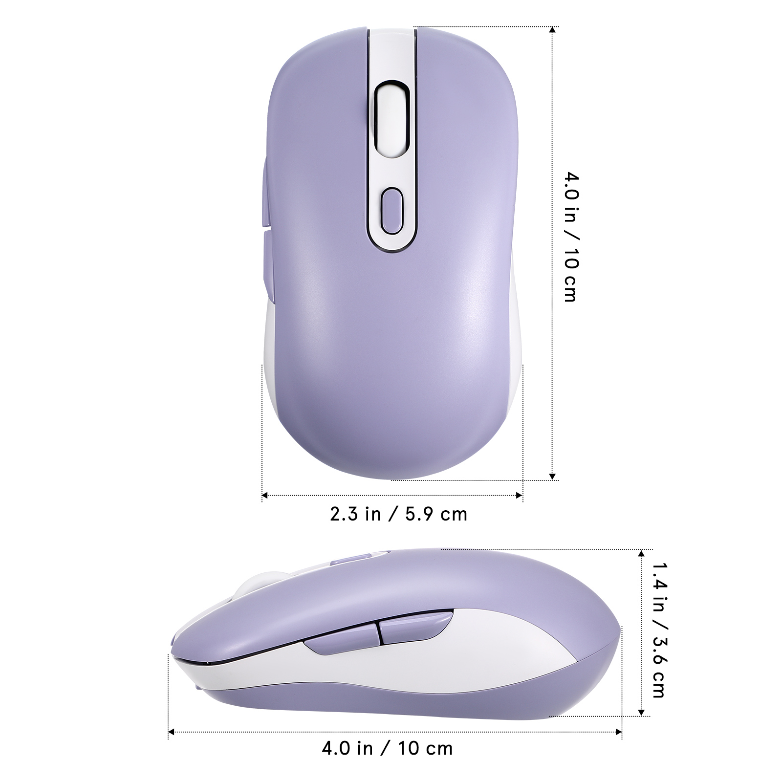 DIAEDGE Wireless Mouse Rechargeable Mouse Laptop Mouse Portable Optical ...