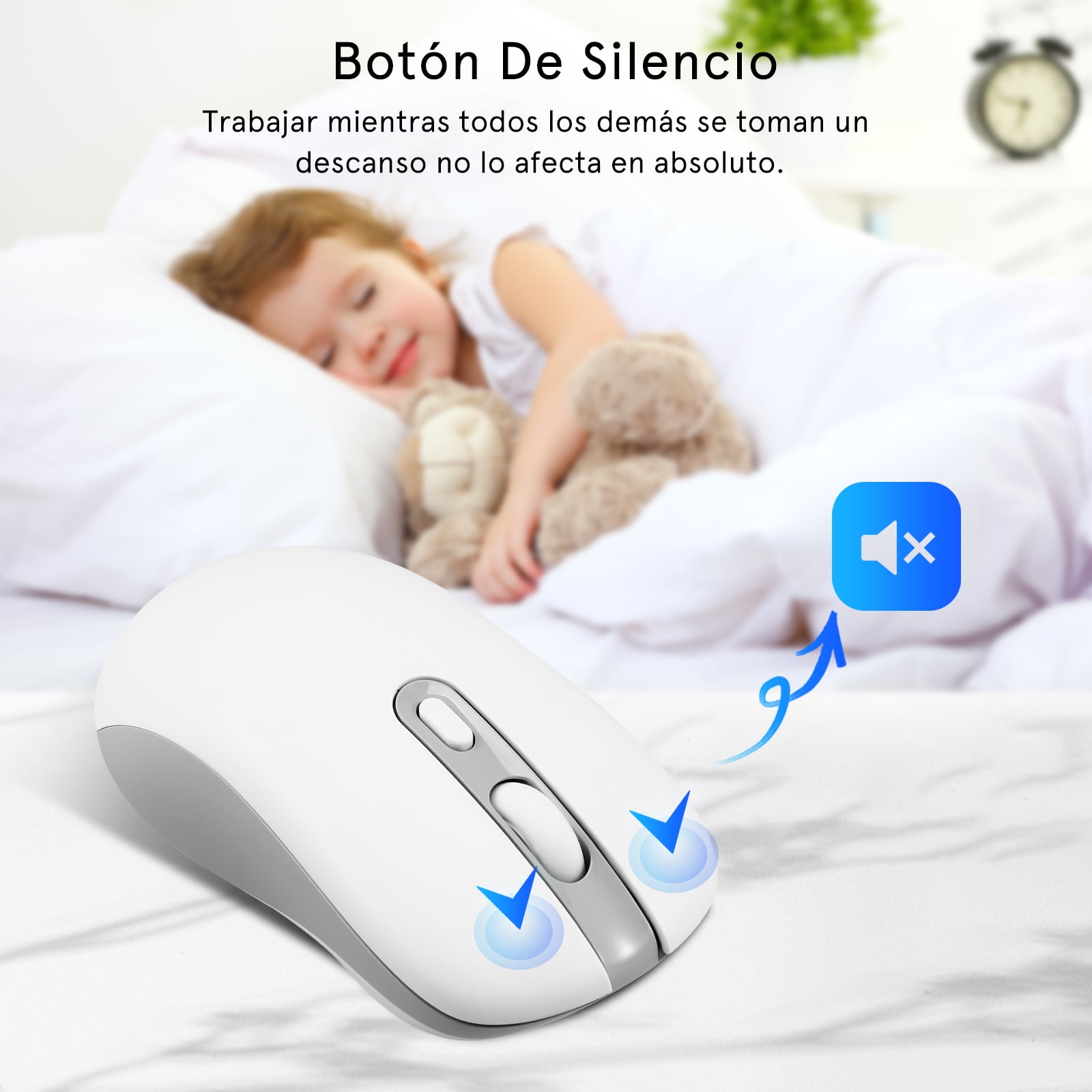 DIAEDGE Wireless Mouse Rechargeable Mouse Laptop Mouse Portable Optical ...