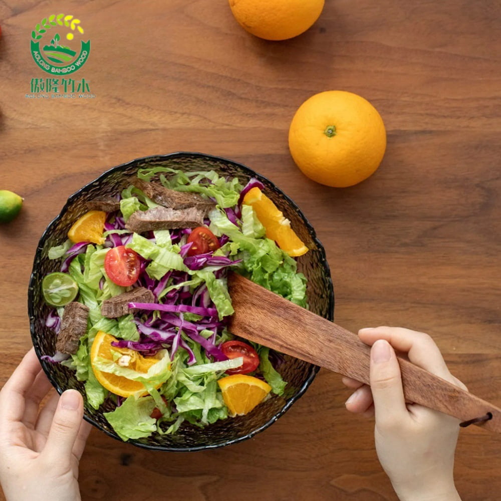 DIAEDGE Wood Spatula Egg Scraper Multipurpose Small Wood Flipper Egg ...