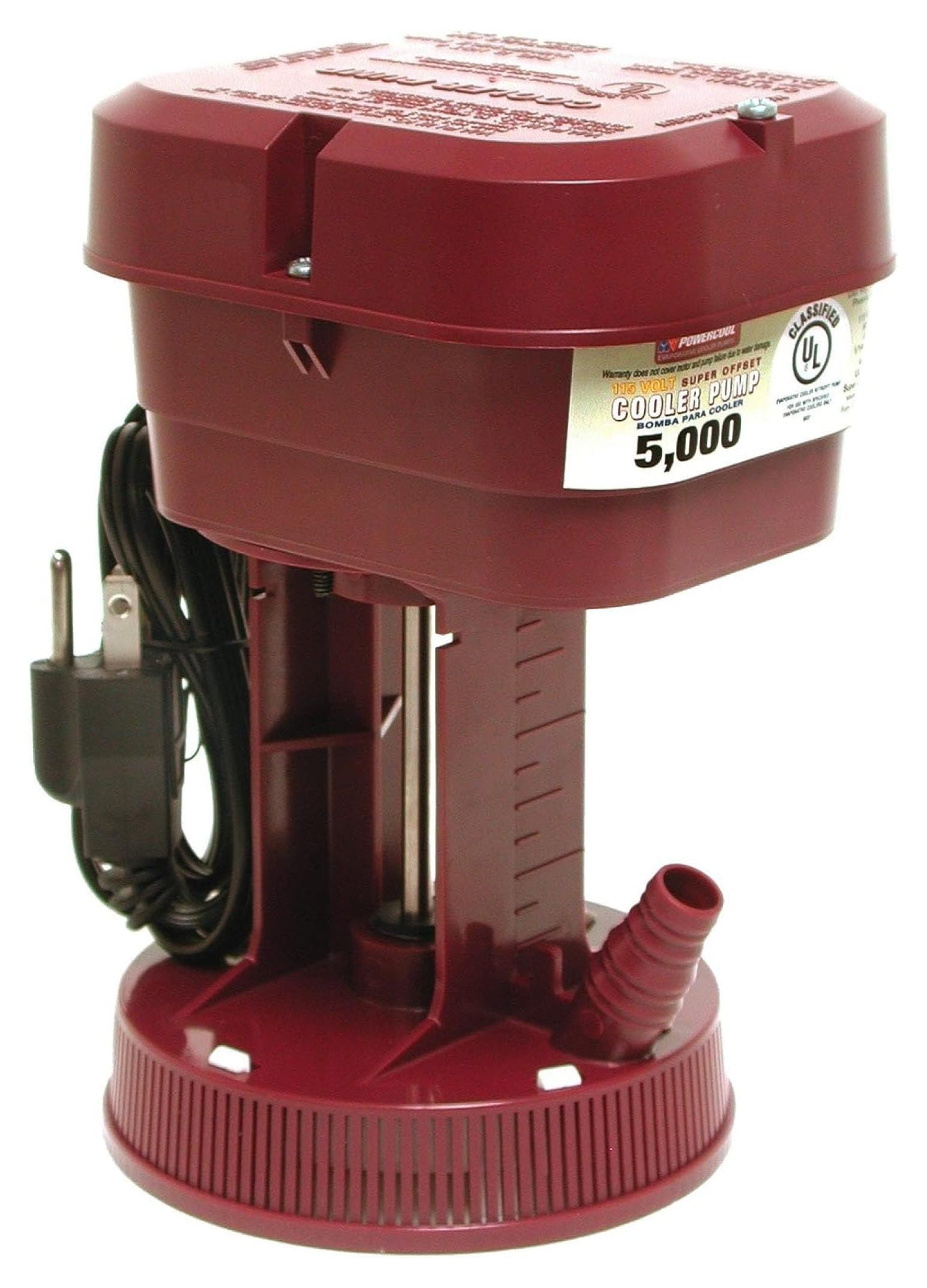 DIAL-1055 Offset Pump, Red - Industrial Grade Water Transfer Pump, 1055 ...